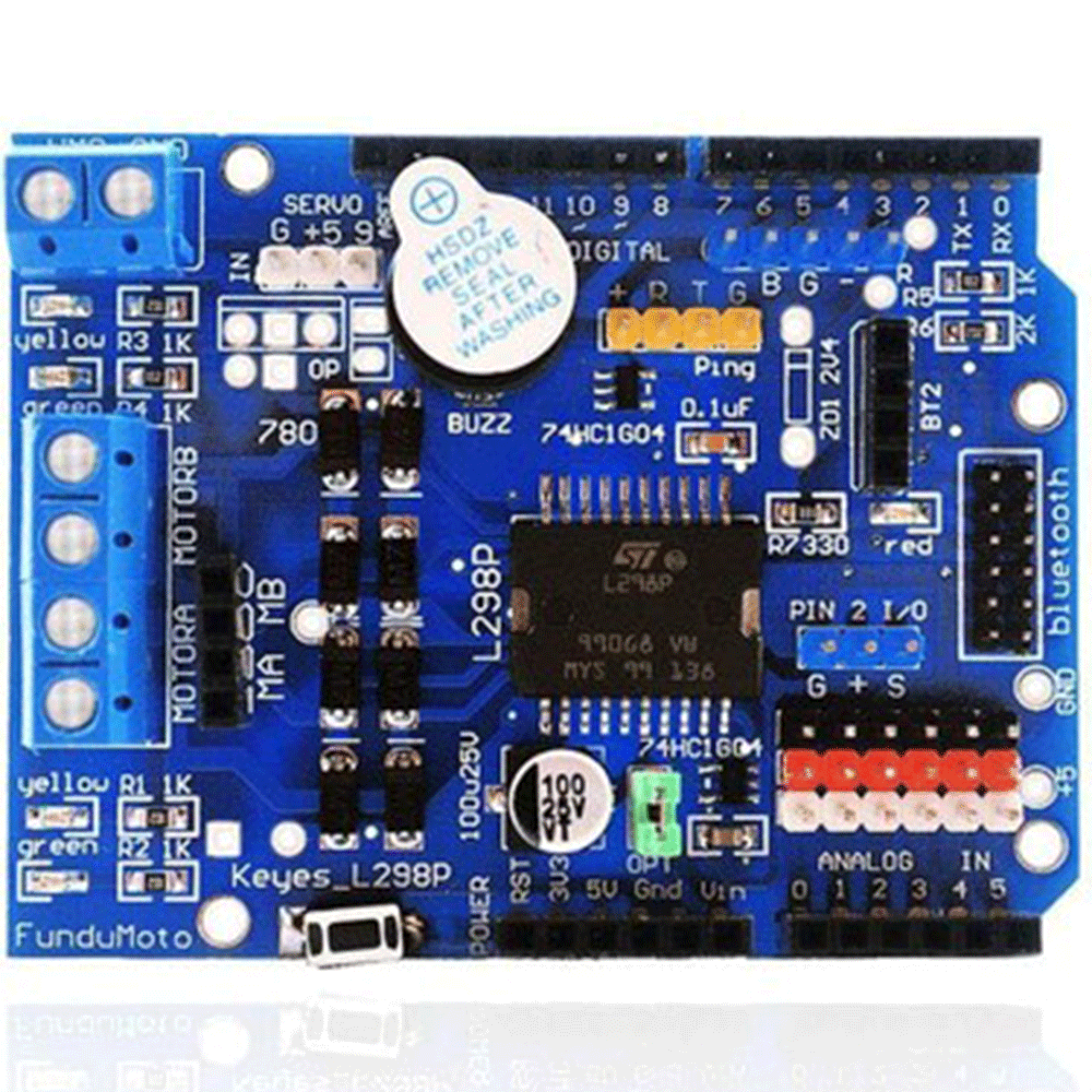 Arduino SMD L298 Çift Motor Sürücü Shield Fiyatları ve Özellikleri