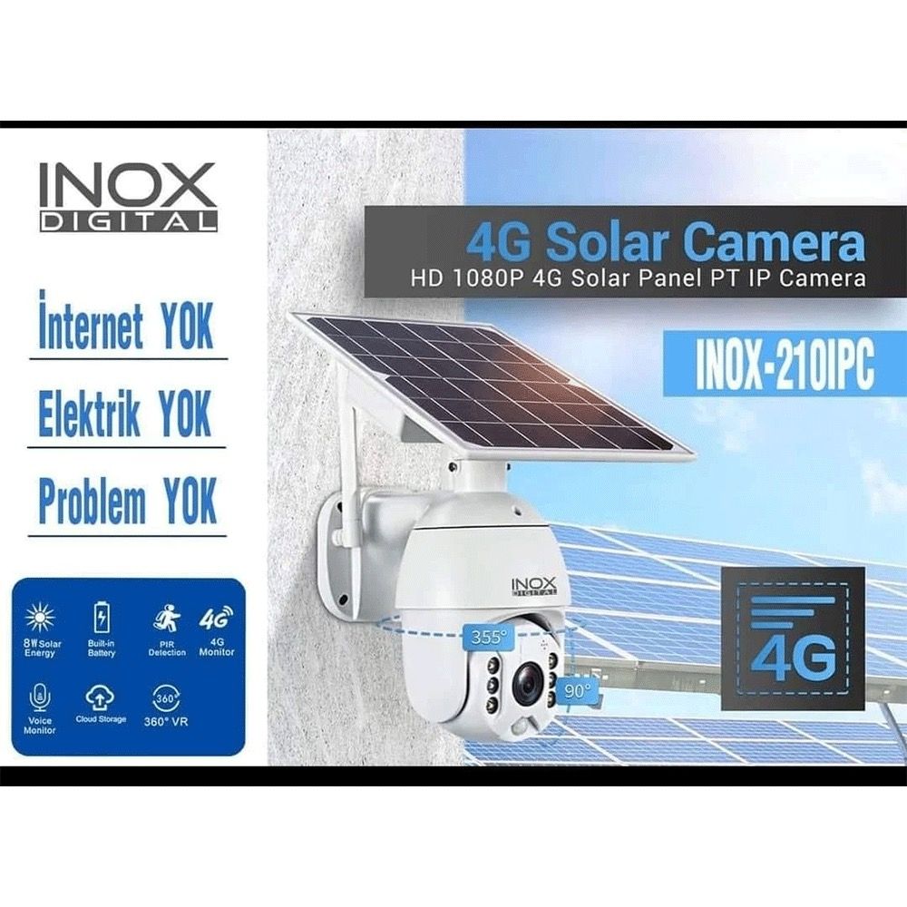 İnox HD 1080P 4G Inox-210IPC Solar Panel Pt Ip Kamera Fiyatları ve ...