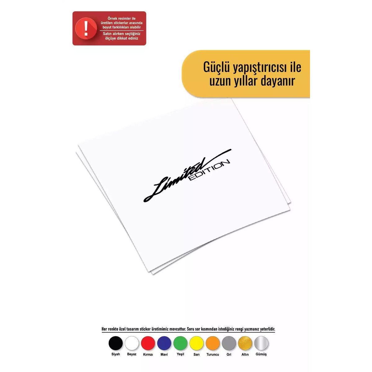 40x8 cm Limited Edition Araba Laptop Duvar Folyo Sticker Fiyatları