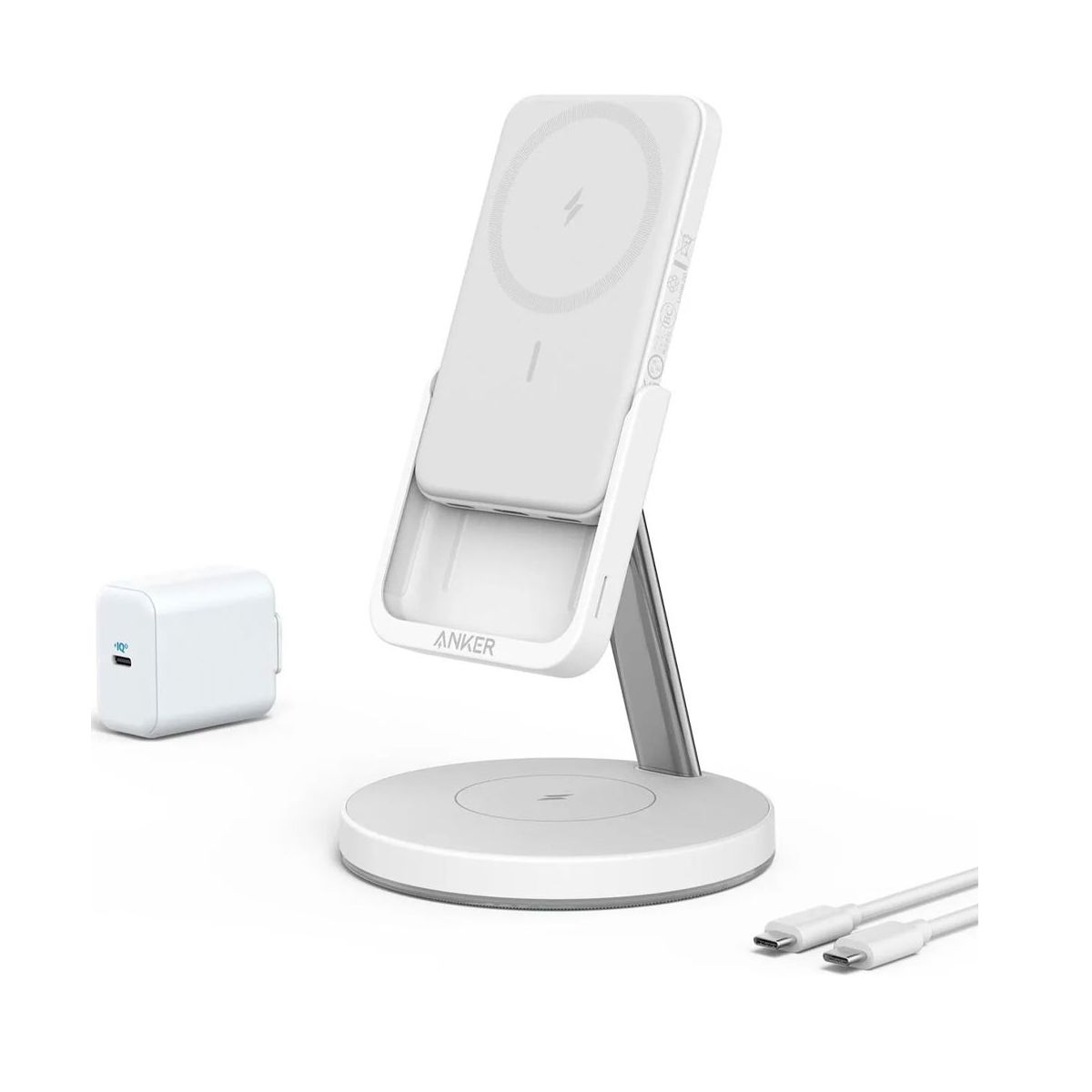 Anker Powerwave Maggo 2in1 Stand Magsafe Uyumlu 5000 Mah Beyaz ...