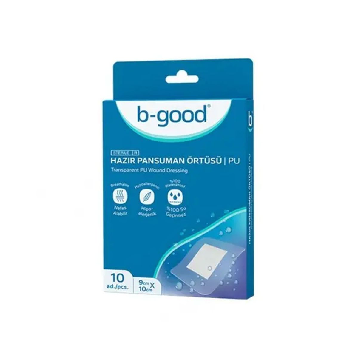 B-Good Hazır 9cm x 10cm 10'lu Pansuman Yara Bakım Örtüsü Fiyatları