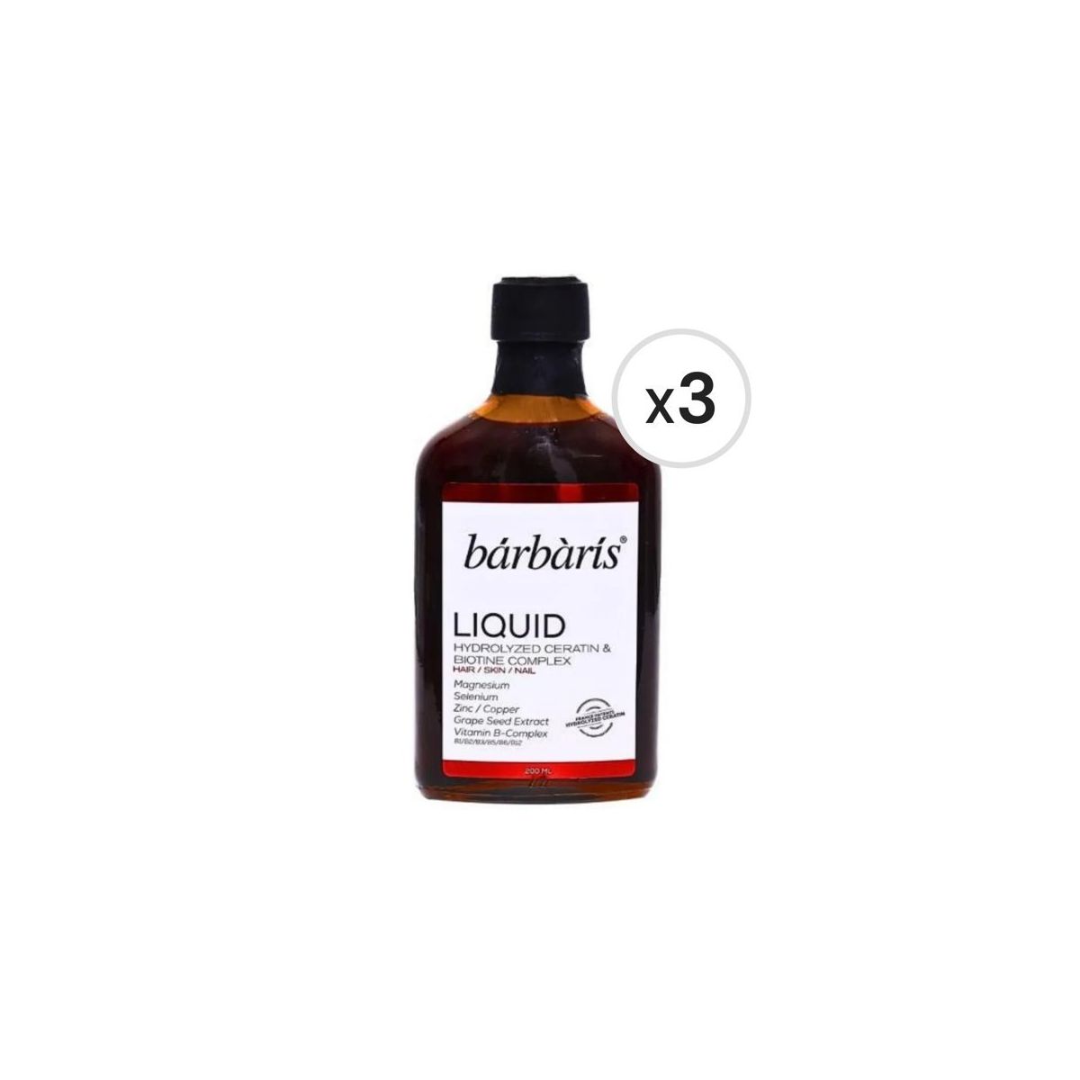 Barbaris Liquid Hydrolyzed Keratin Biotin Complex 3x200 ml Sıvı Fiyatları