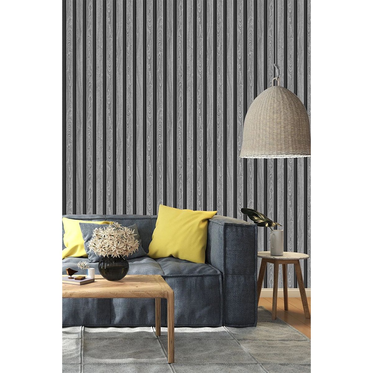 Bien SS5400 Exclusıve 5400 Lambri Panel Ahşap Gri Kül Siyah Duvar ...