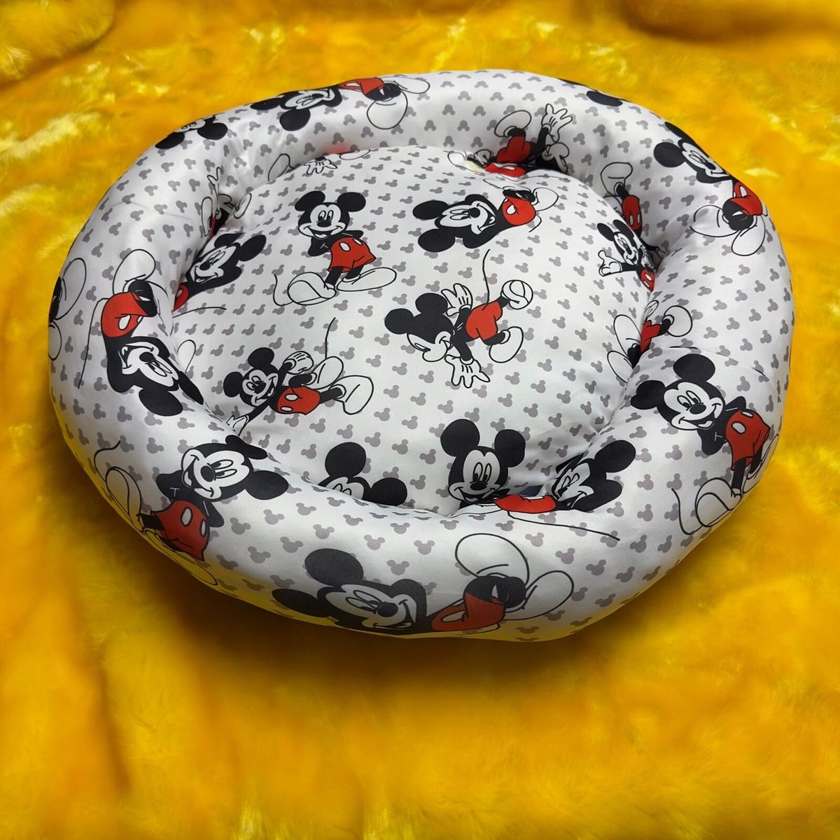 Bio Sand 50 cm Kırmızı Miki Mouse Desenli Simit Kedi Köpek Yatağı Fiyatları