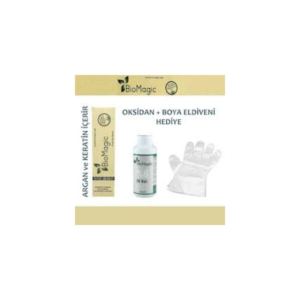 Biomagic Organik Sertifikalı 4.00-Kahve 60 ml Saç Boyası+90 ml Oksidan ...