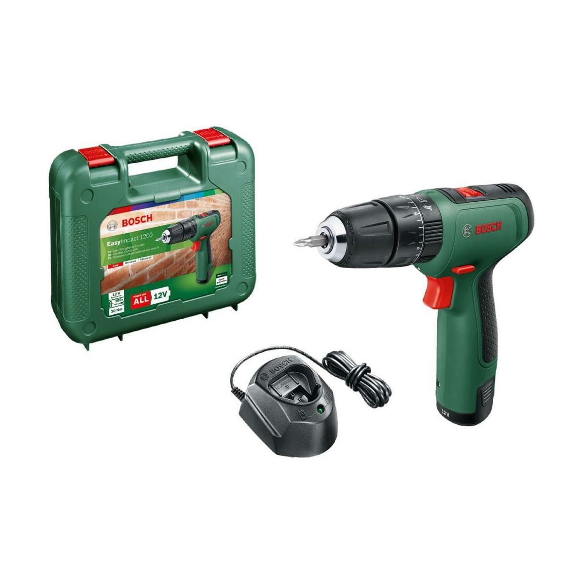 Bosch Easy Impact 1200 Akülü Darbeli Delme Vidalama Makinesi + Tek ...