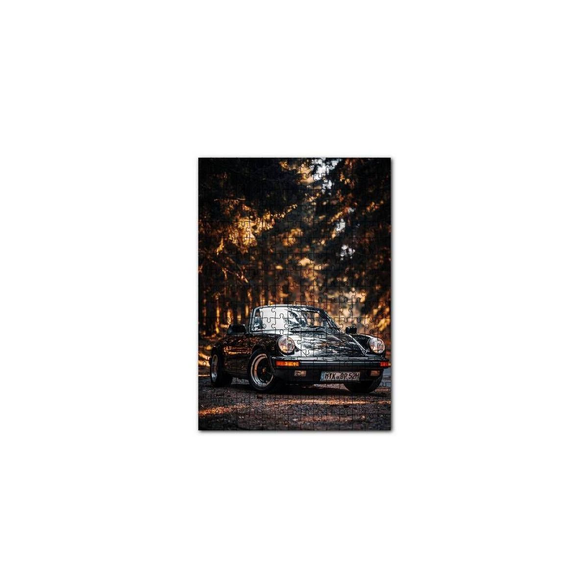 Cakapuzzle Porsche 911 Cabrio ve Orman Yolu Mdf 1000 Parça Puzzle ...