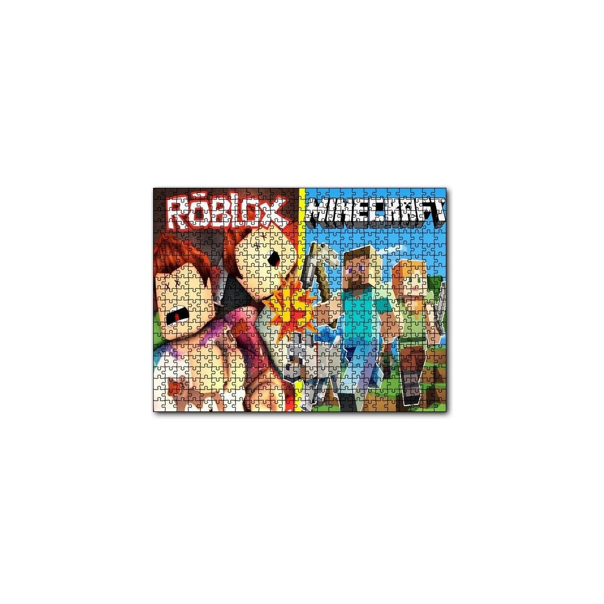 Cakapuzzle Roblox ve Minecraft Çizgi Film Görseli Mdf 1000 Parça Puzzle ...