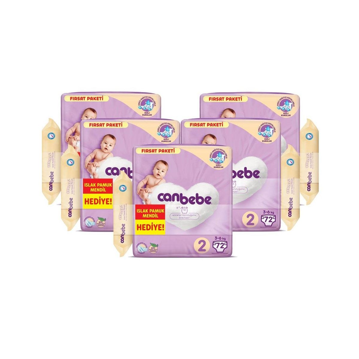 Canbebe Bonus No:2 Mini 360 Adet Bebek Bezi Fiyatları ve Çeşitleri