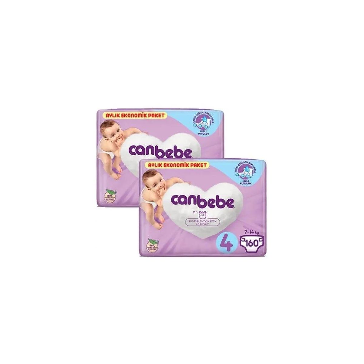 Canbebe Jumbo No:4 Maxi 320 Adet Bebek Bezi Fiyatları