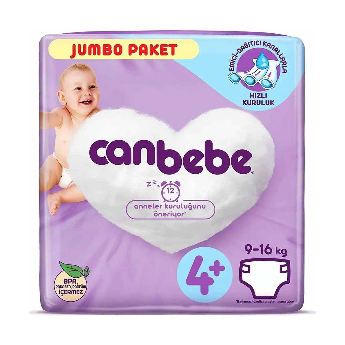 Canbebe ComfortDry No:4+ Maxi Plus 44 Adet Bebek Bezi Modelleri & Fiyatları