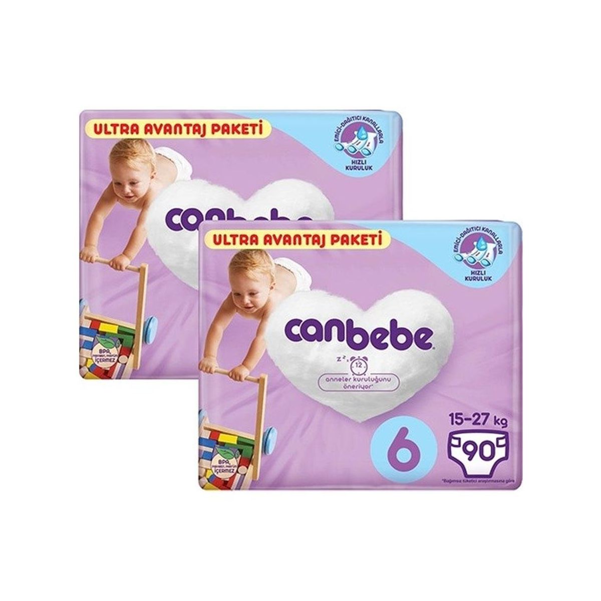 Canbebe No:6 Extra Large 180 Adet Bebek Bezi Fiyatları ve Çeşitleri