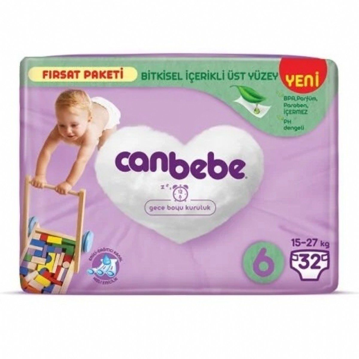 Canbebe No:6 XLarge 32 Adet Bebek Bezi Fiyatları