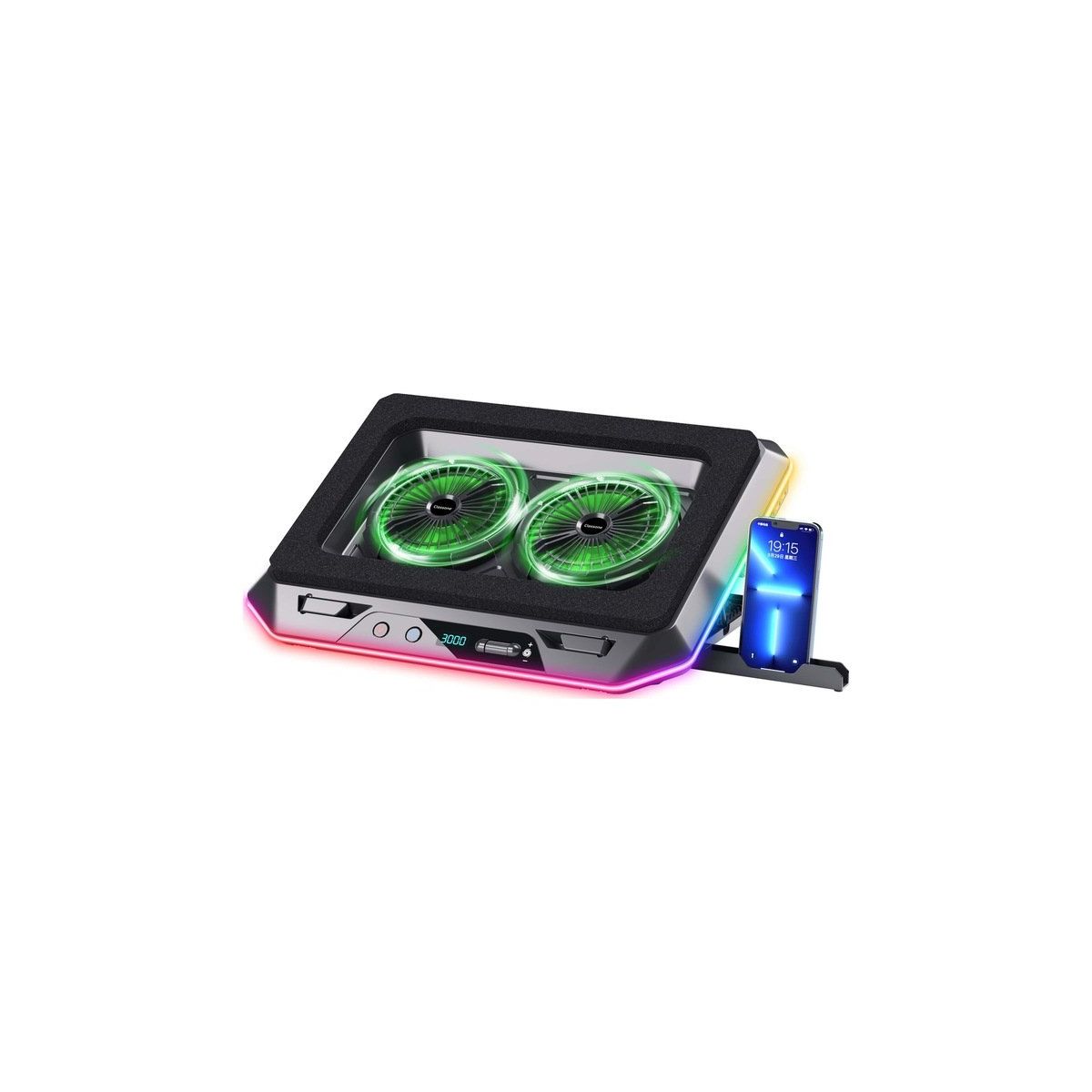 Classone Gaming GT200 10 RGB 15.6 -17'' Type C 2 Fanlı Laptop Soğutucu ...