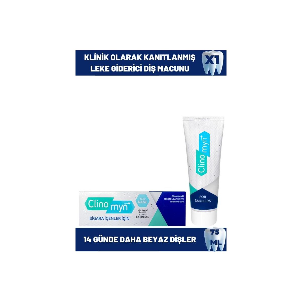 Clinomyn Fresh Jel Smokers 75 ml Diş Macunu Fiyatları