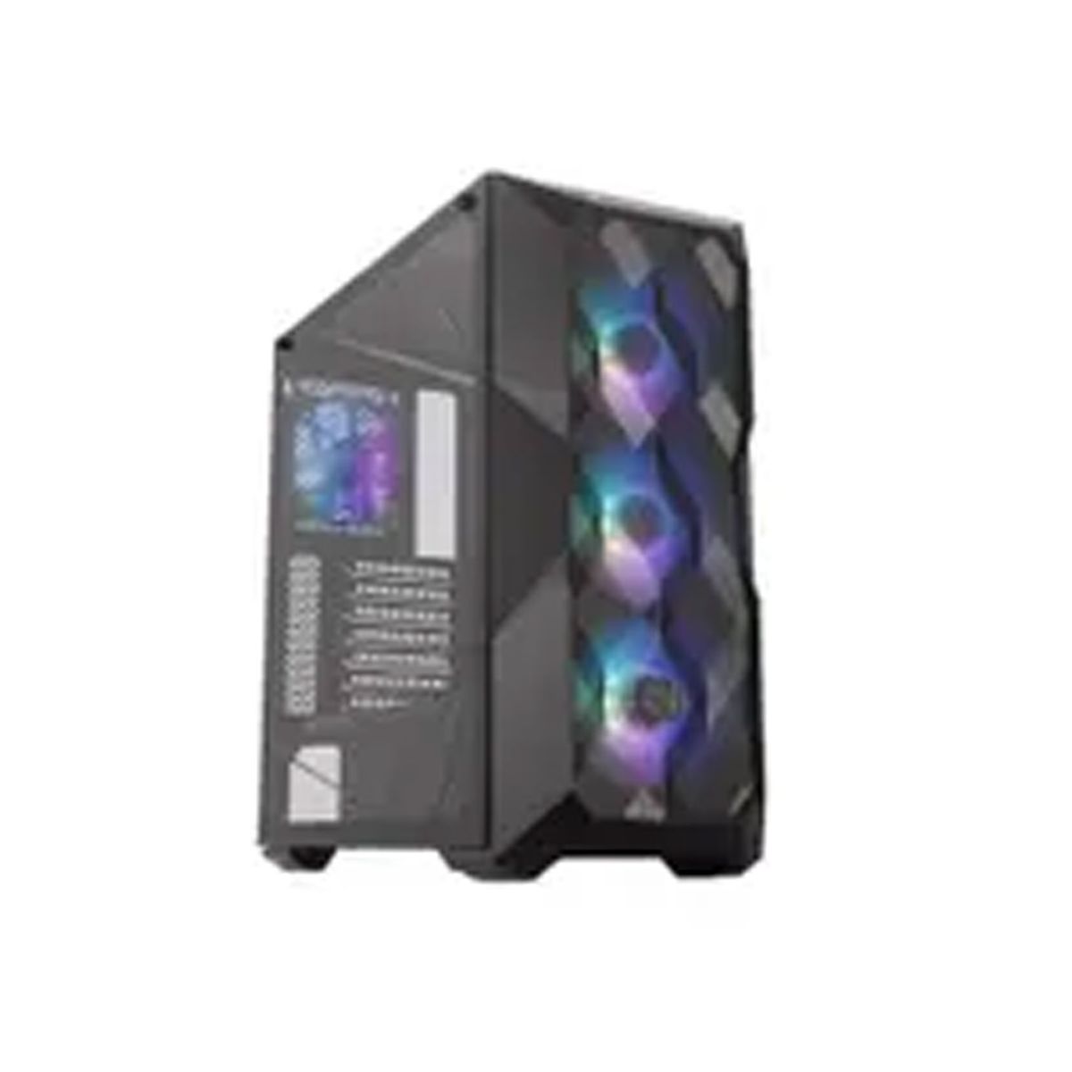 CM Master Box TD500 Siyah ARGB 4x120 mm Fanlı Tempered Glass Kristal ...