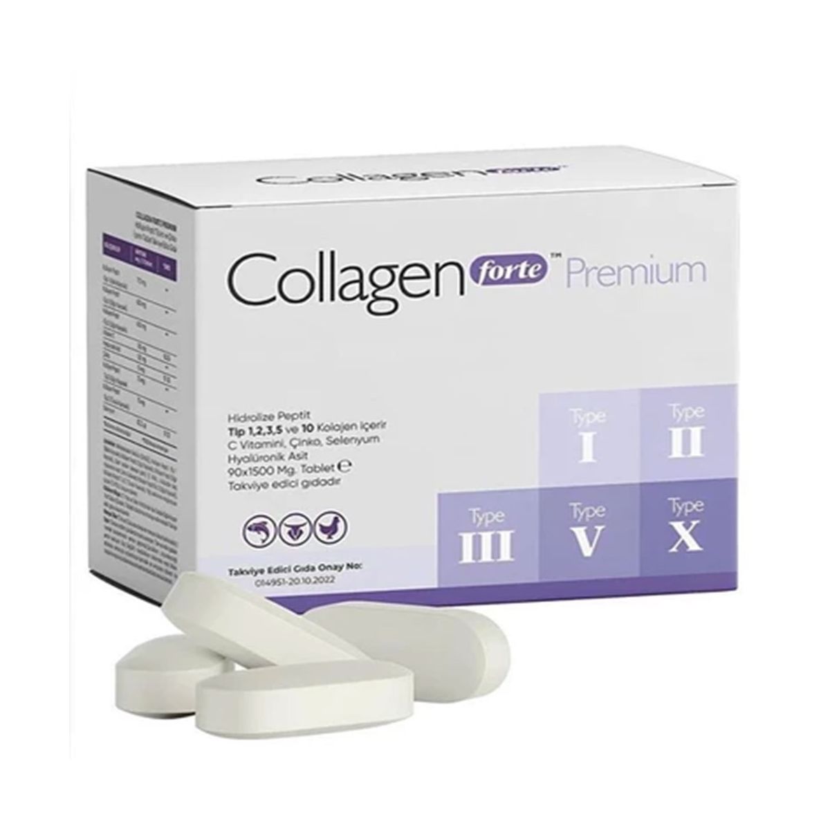 Collagen Forte Premium 1500 mg 90 Tablet Fiyatları