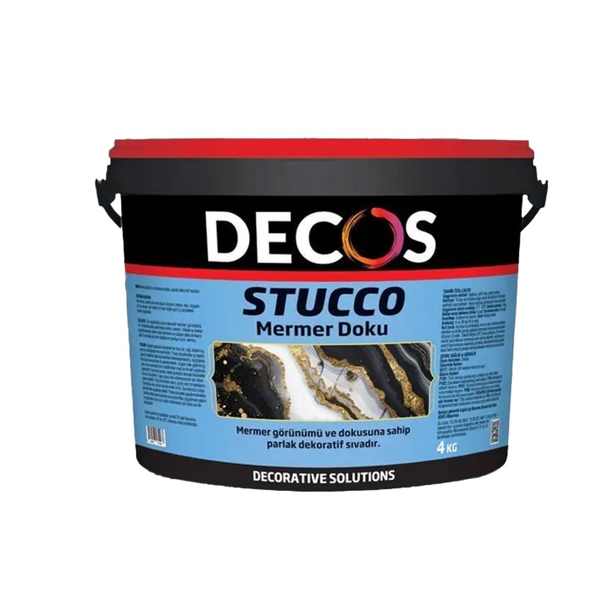 Decos ST10 Stucco Mermer Dokulu 4 kg Beyaz Baz Efekt Kaplama Fiyatları