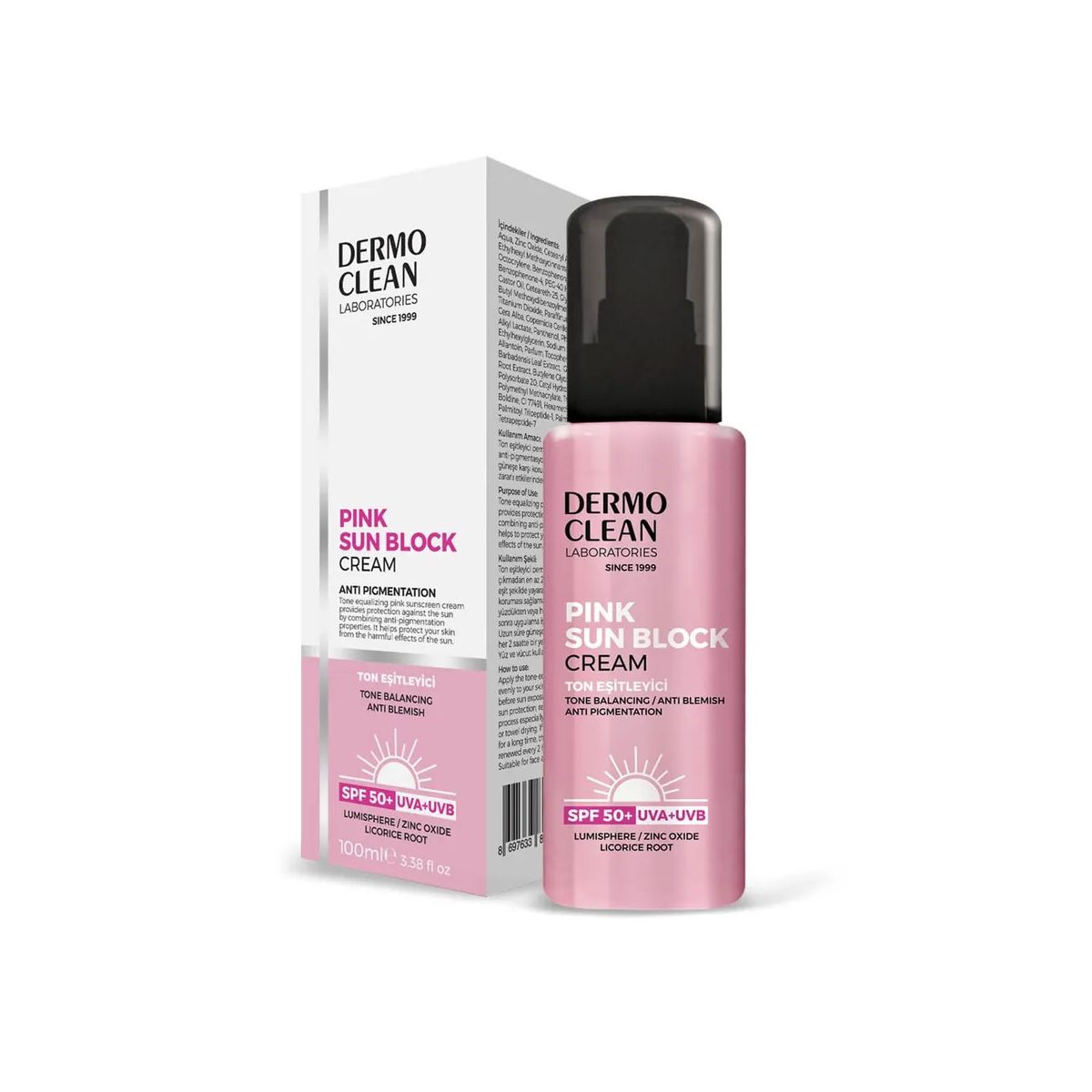 Dermo Clean 100 ml Ton Eşitleyici Pembe Güneş Kremi Fiyatları