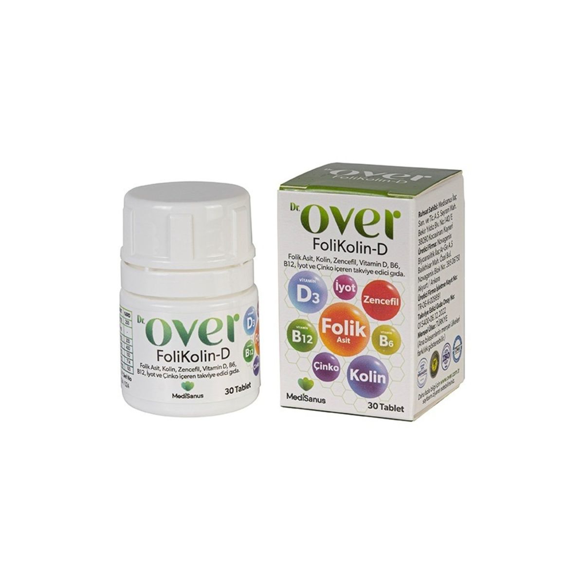 Dr. Over Folikolin-D 30 Tablet Fiyatları