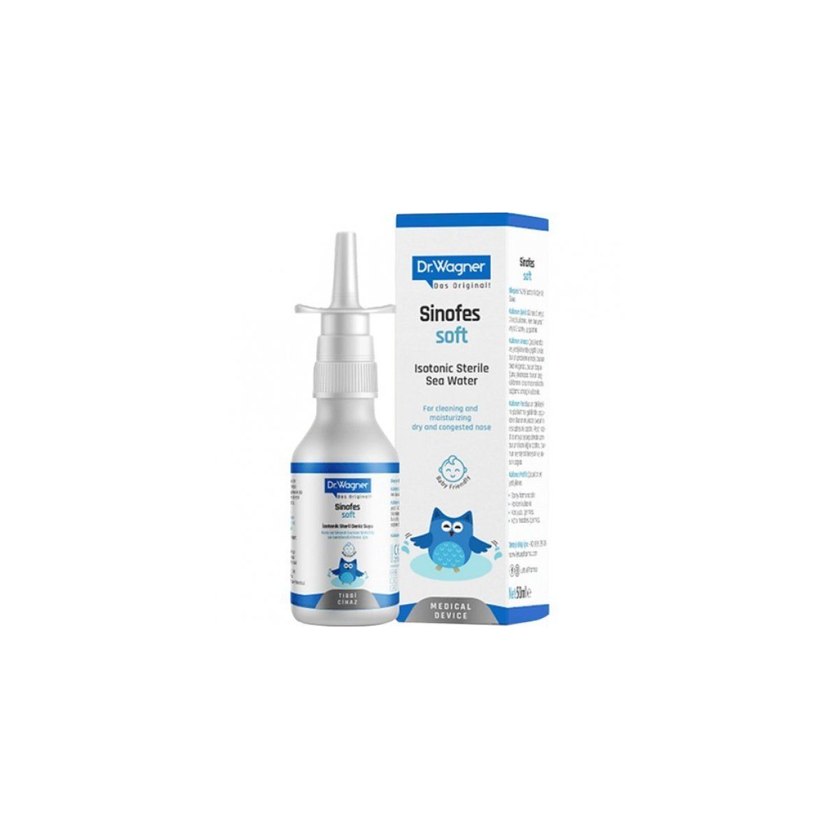 Dr. Wagner Sinofes Soft İzotonik 50 ml Steril Deniz Suyu Fiyatları