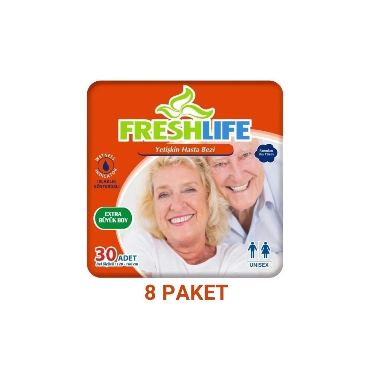 Freshlife XL 8x30'lu Belbantlı Yetişkin Hasta Bezi Fiyatları