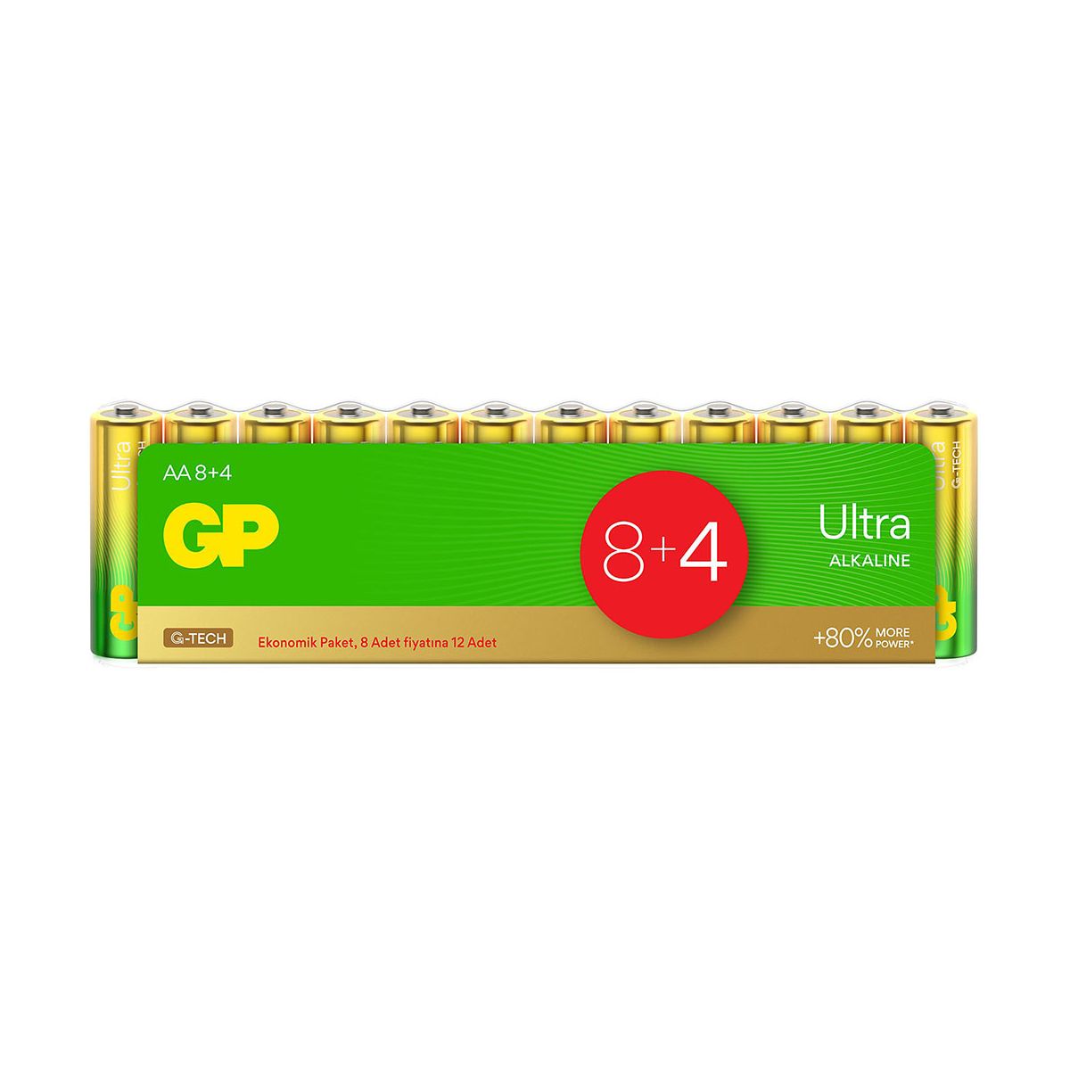 GP 12X Ultra Alkalin Aa Boy Kalem Pil Fiyatları ve Özellikleri