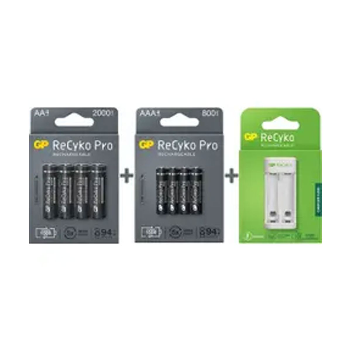 GP E211 USB Aa-Aaa Şarj Cihazı + Gp Recyko Pro 2000 Mah 4'lü Aa Kalem ...