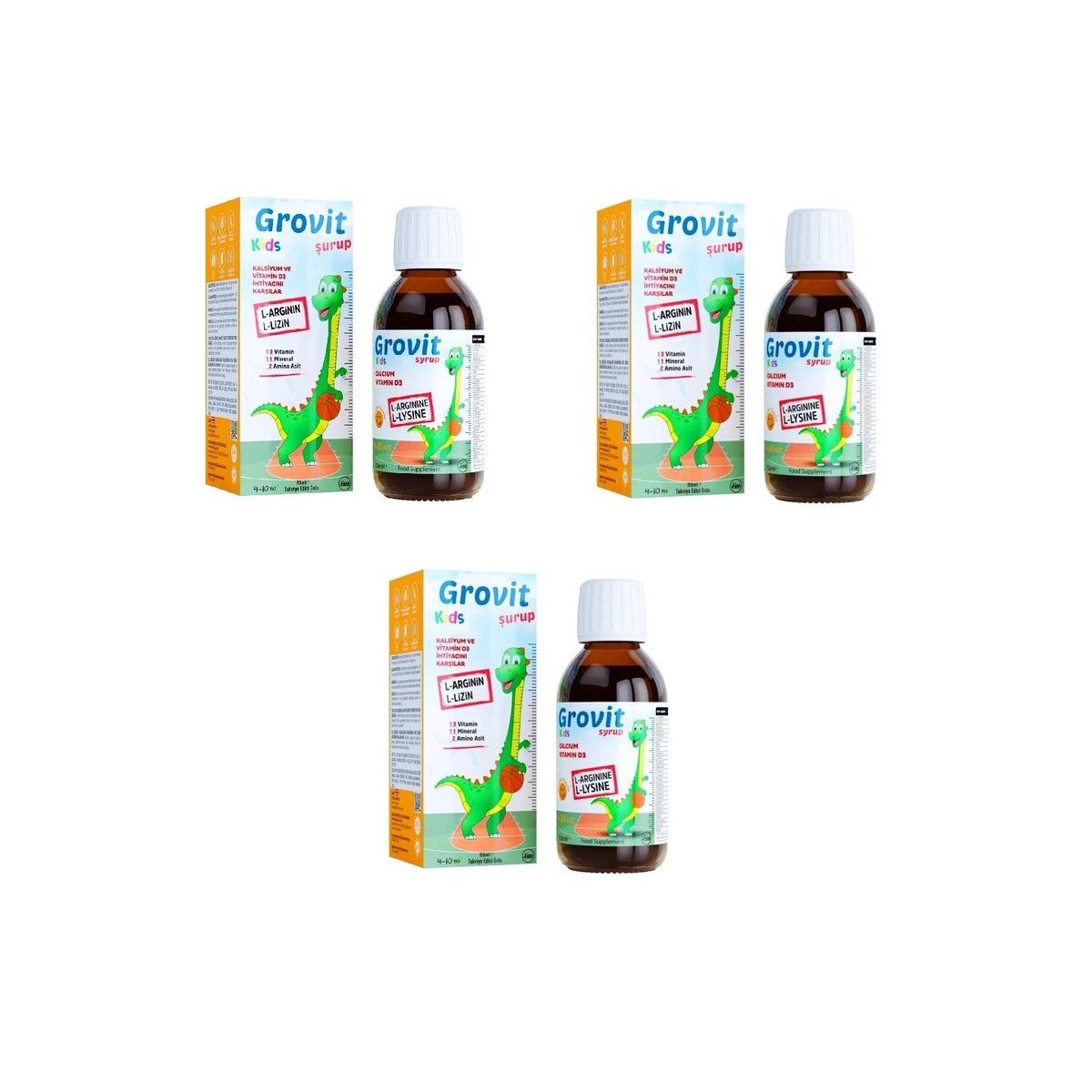 Grovit Kids 3x150 ml Şurup Fiyatları