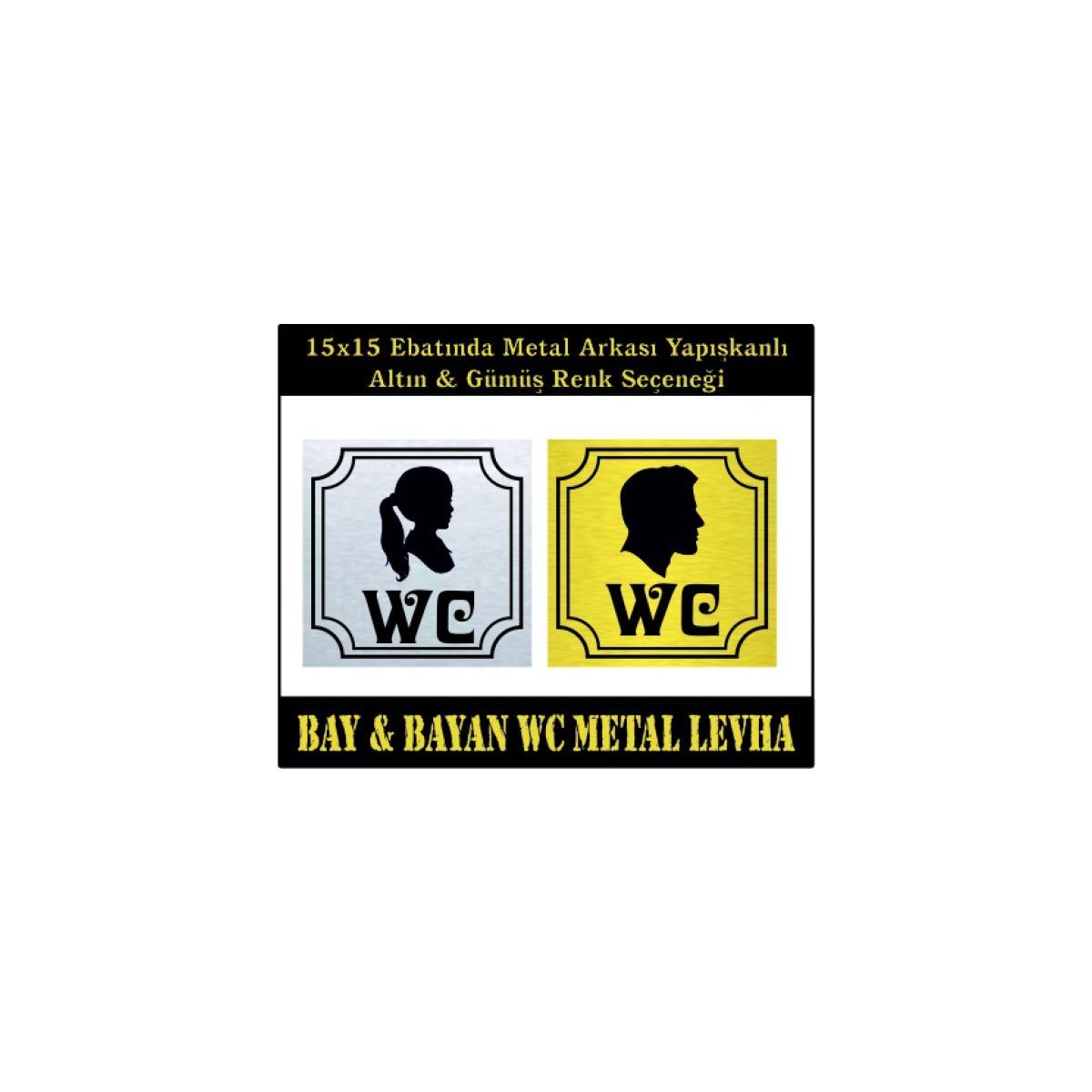 Bay Bayan Wc Logo Wc Bayan Levhası