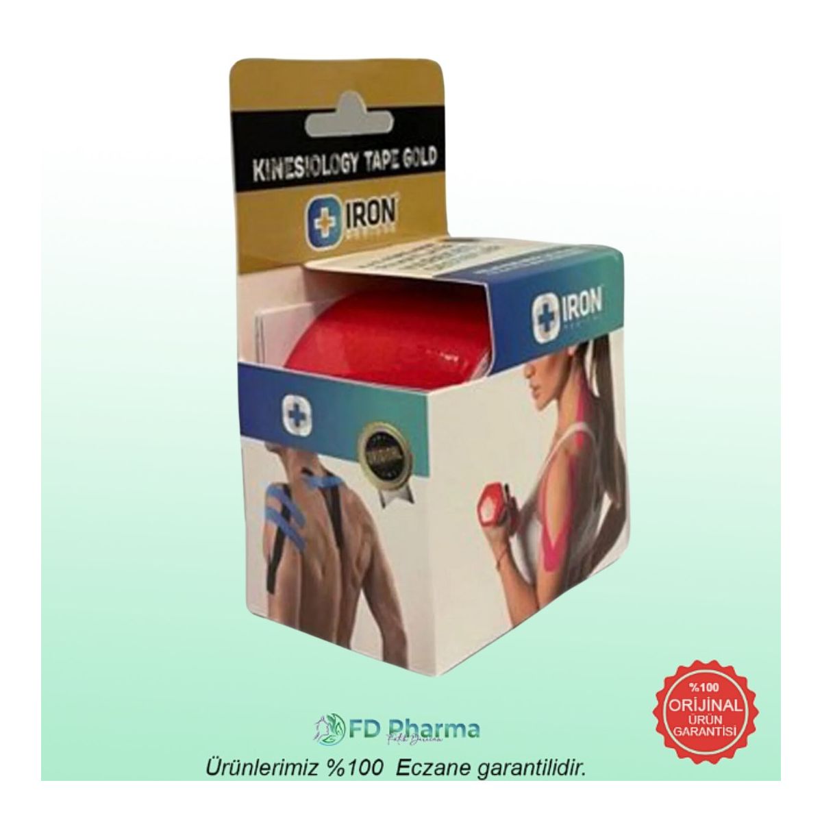 Iron Kinesiology Tape Gold 5 cm x 5 mt Kırmızı Ağrı Bandı Fiyatları
