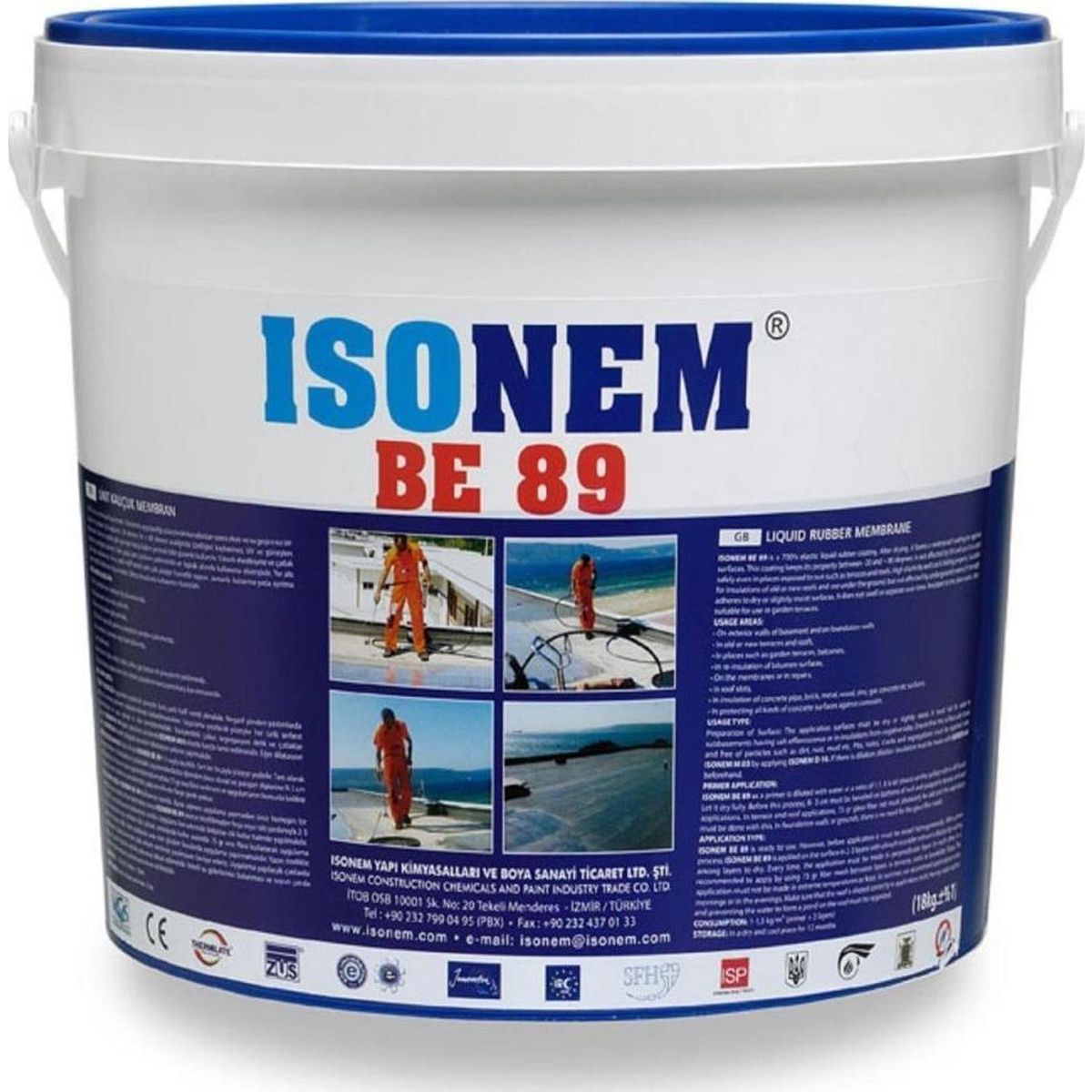 Isonem BE 89 5 kg Likit Kauçuk Membran Fiyatları