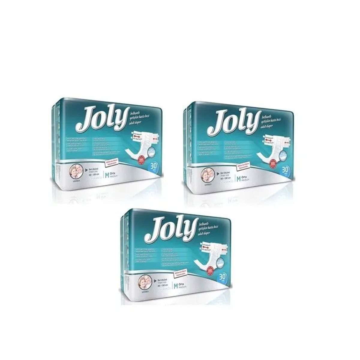 Joly Medium Orta Boy Yetişkin 85-125 cm 90 Adet Hasta Bezi Fiyatları
