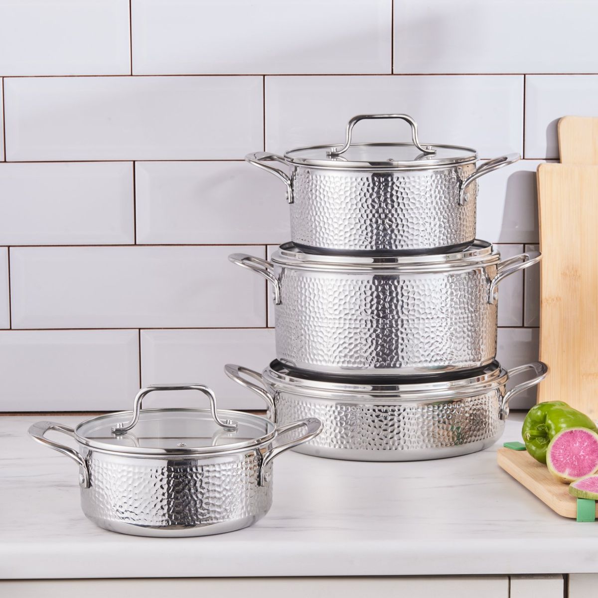 Karaca Powersteel 316+ Enzo 8 Parça Çelik Tencere Seti Fiyatları