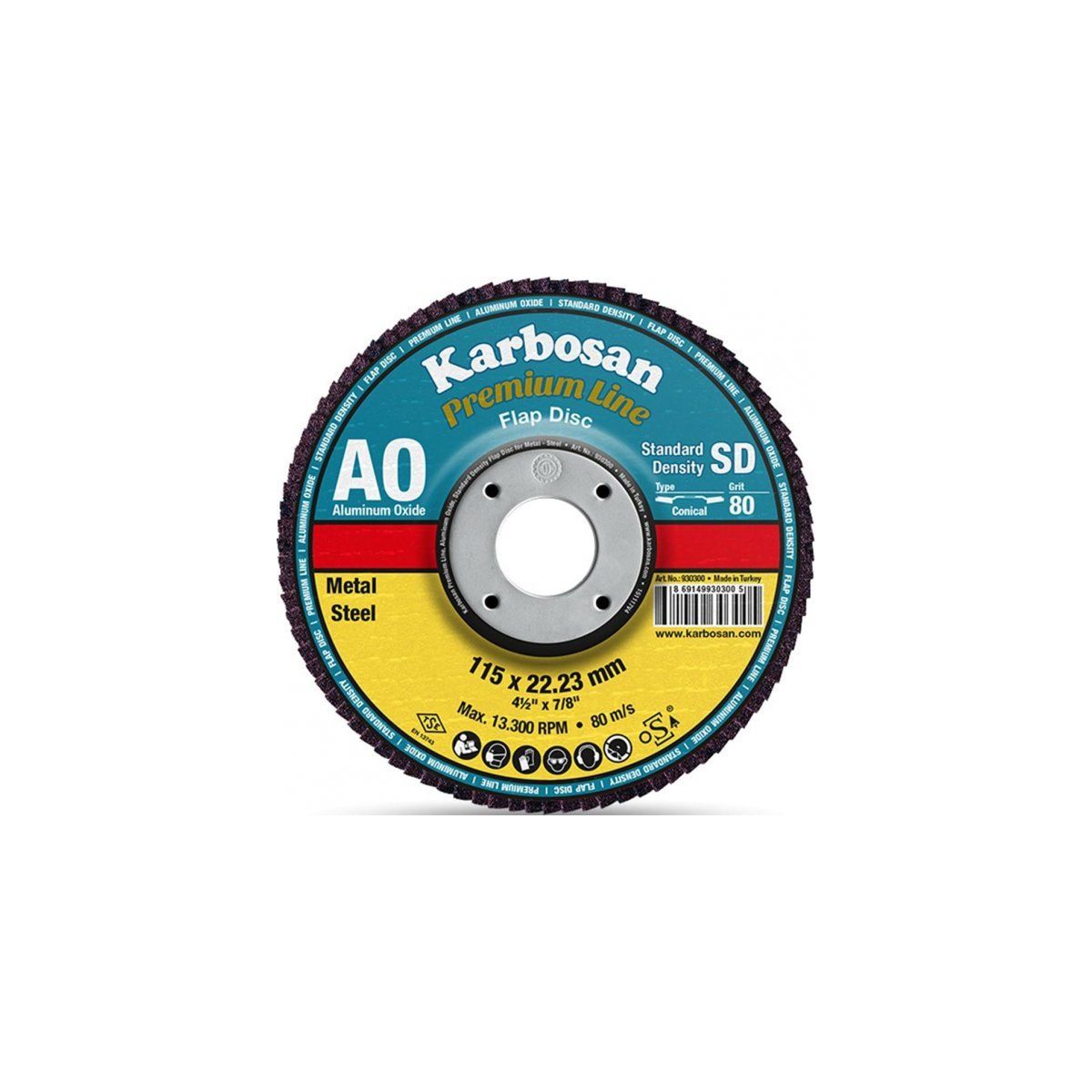 Karbosan 180 mm 40 Alüminyum Oksit Flap Disk Zımpara Fiyatları Karbosan 180 mm 40 Alüminyum Oksit Flap Disk Zımpara Fiyatları