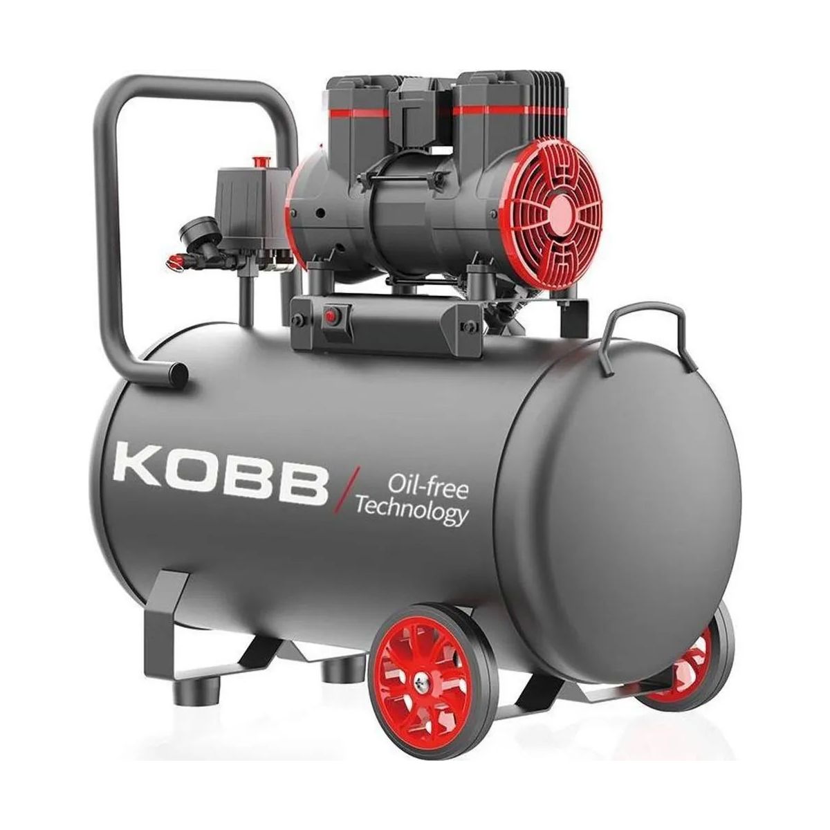 Kobb KBK50S 2.0 hp 50 lt 8 Bar Yağsız Sessiz Taşınabilir Hava ...