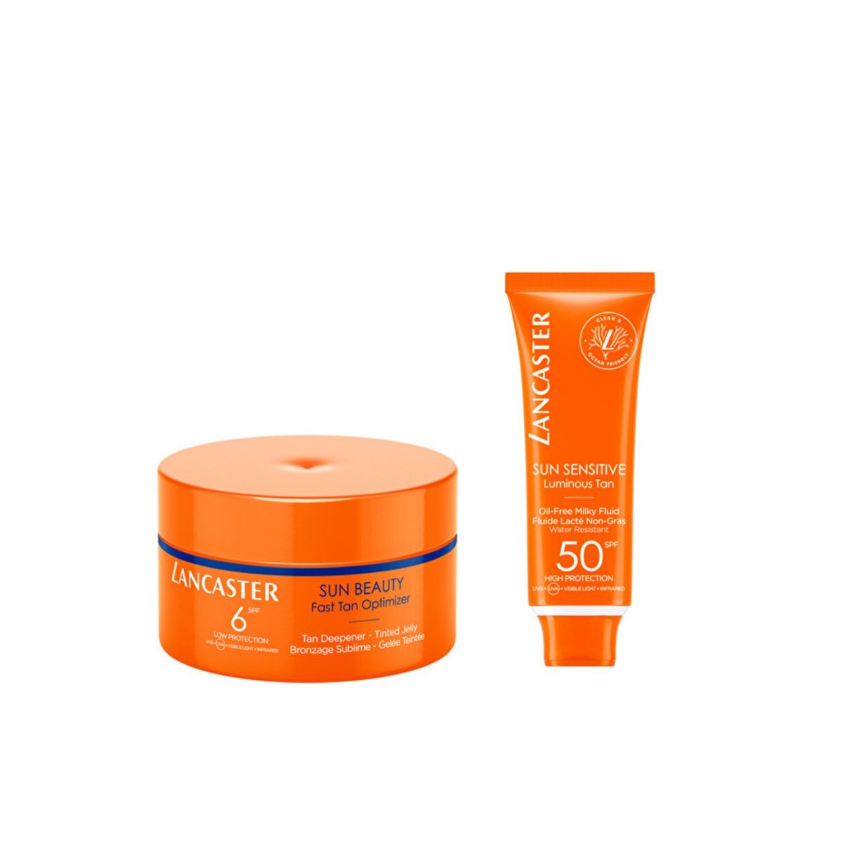 Lancaster SPF 50 50 ml Sun Sensitive Oil Free Milky Fluid ve 200 ml Tan ...