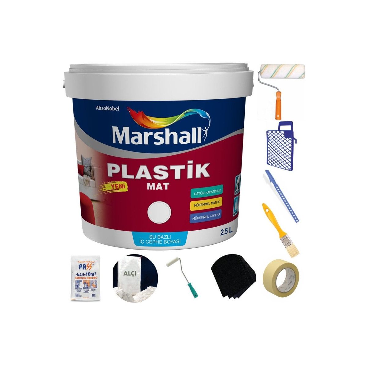 Marshall Export Mat Kuzey Yıldızı Plastik 2.5 lt İç Cephe Duvar Boyası ...
