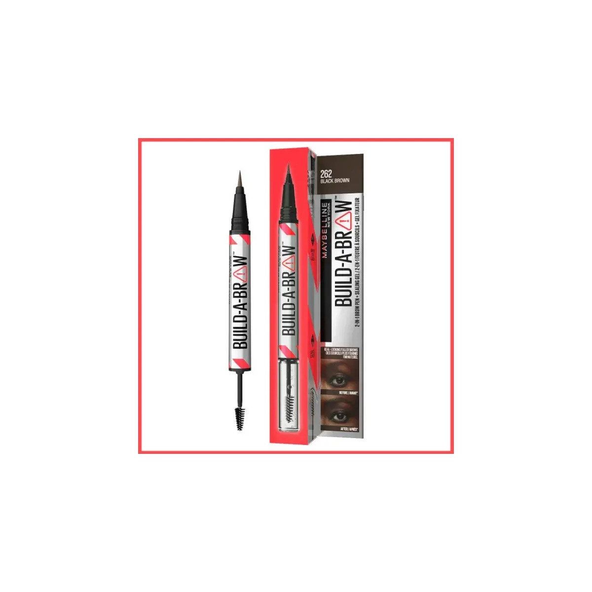 Maybelline New York Bulid A Brow 262 Black Brown 2 In 1 Brow Pen Kaş ...
