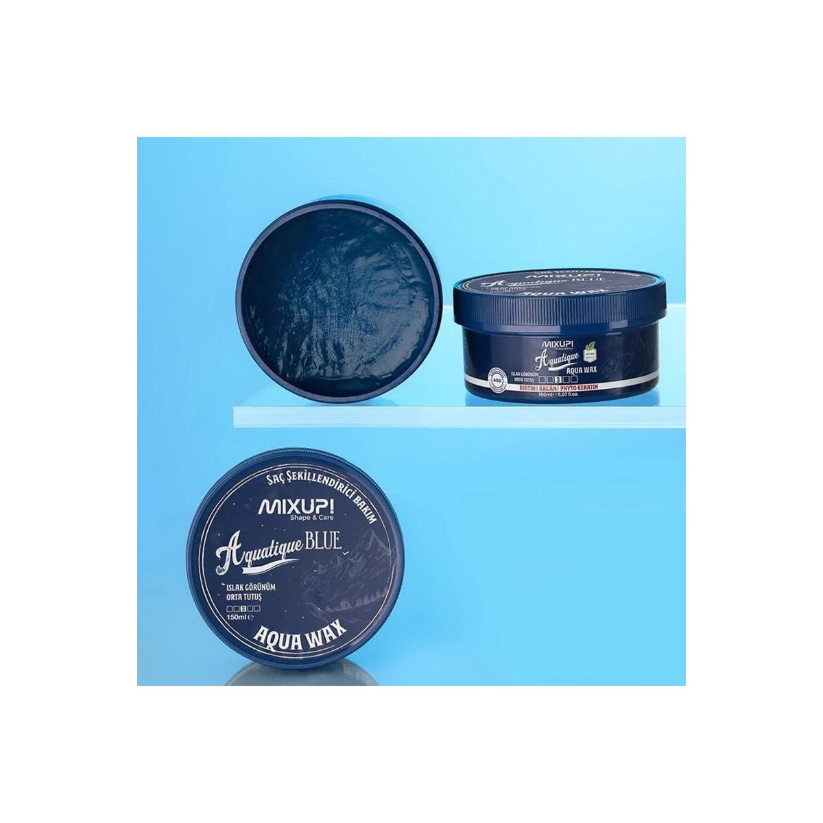 Mixup Aquatique Blue Aqua Orta Tutuş 150 ml Wax Fiyatları
