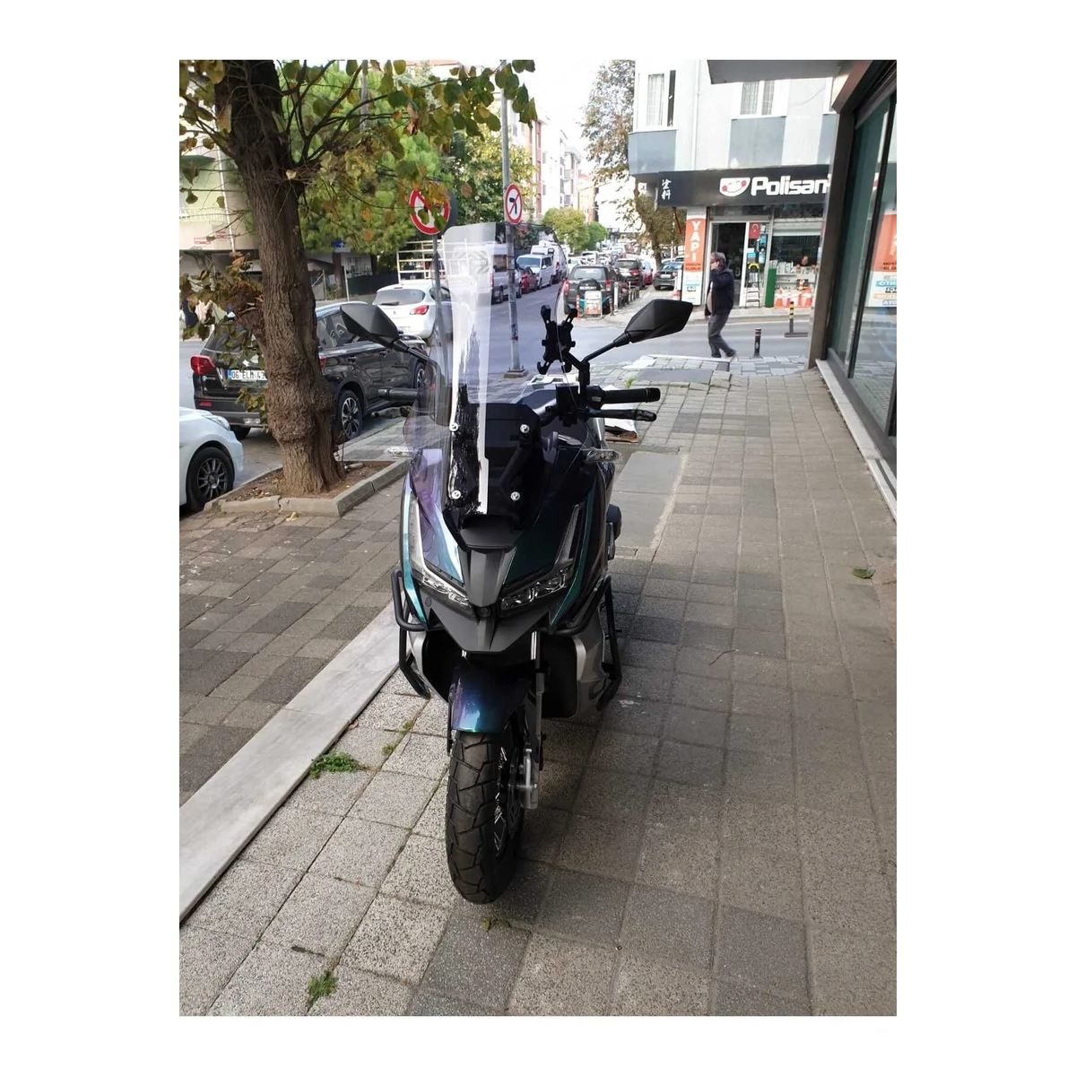 Motocam Barossa Adv 125 2024 Model 65 cm 4 mm Açık Füme Orta Boylu Ön ...