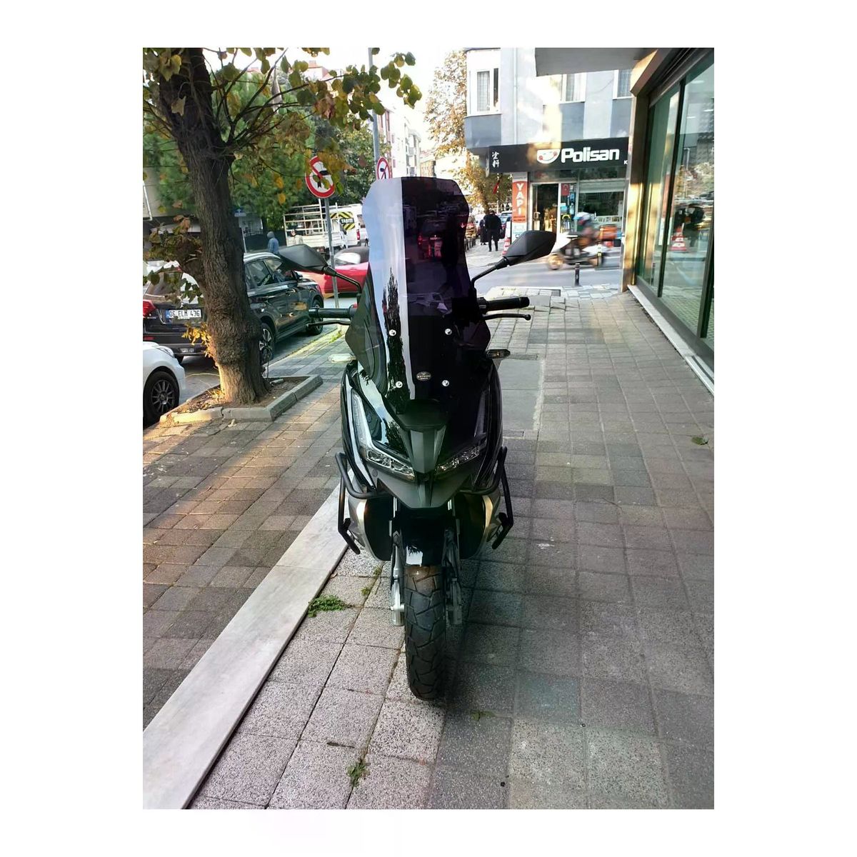 Motocam Barossa Adv 125 2024 Model 65 cm 4 mm Siyah Orta Boylu Ön Cam ...