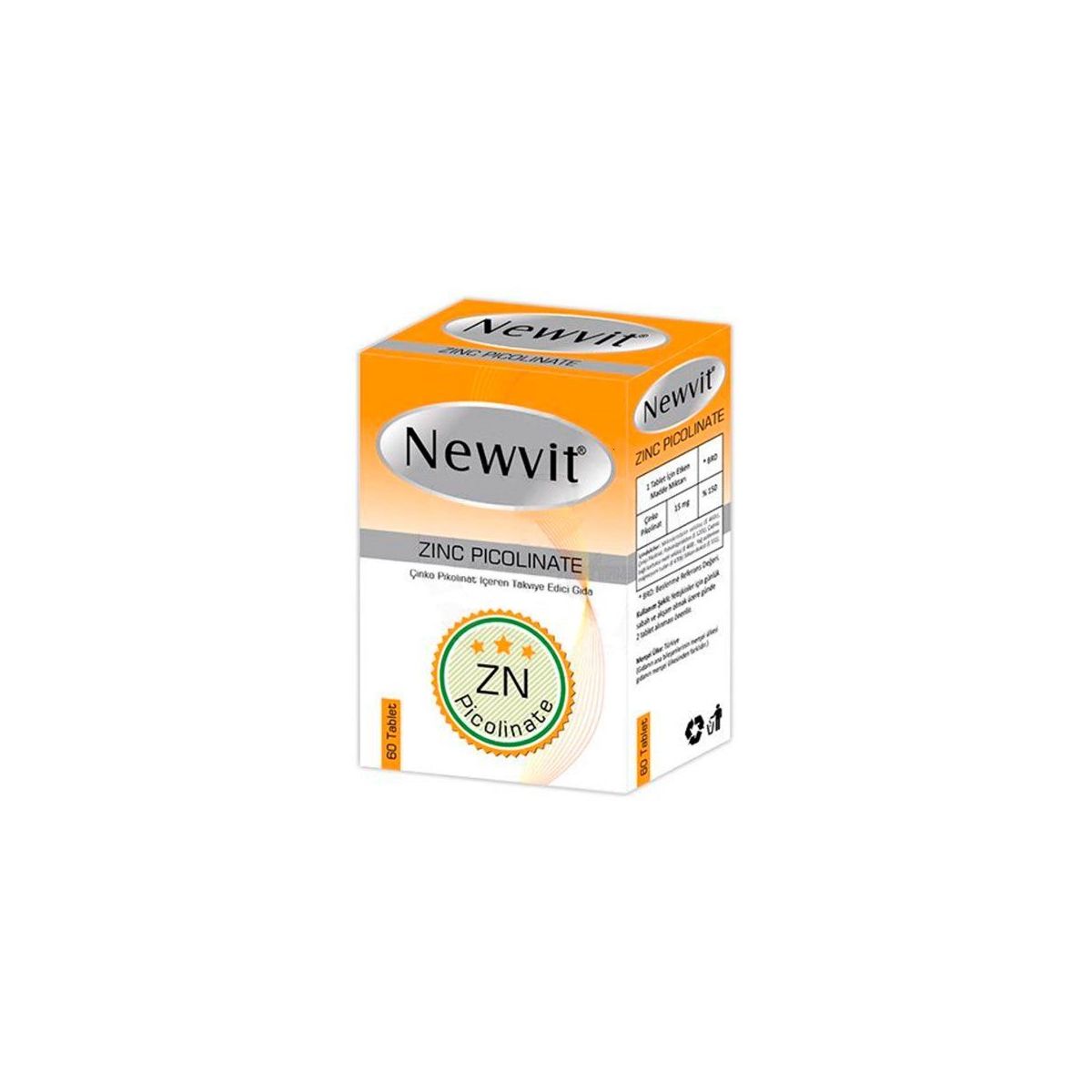 Newvit Çinko Pikolinat 60 Tablet Fiyatları