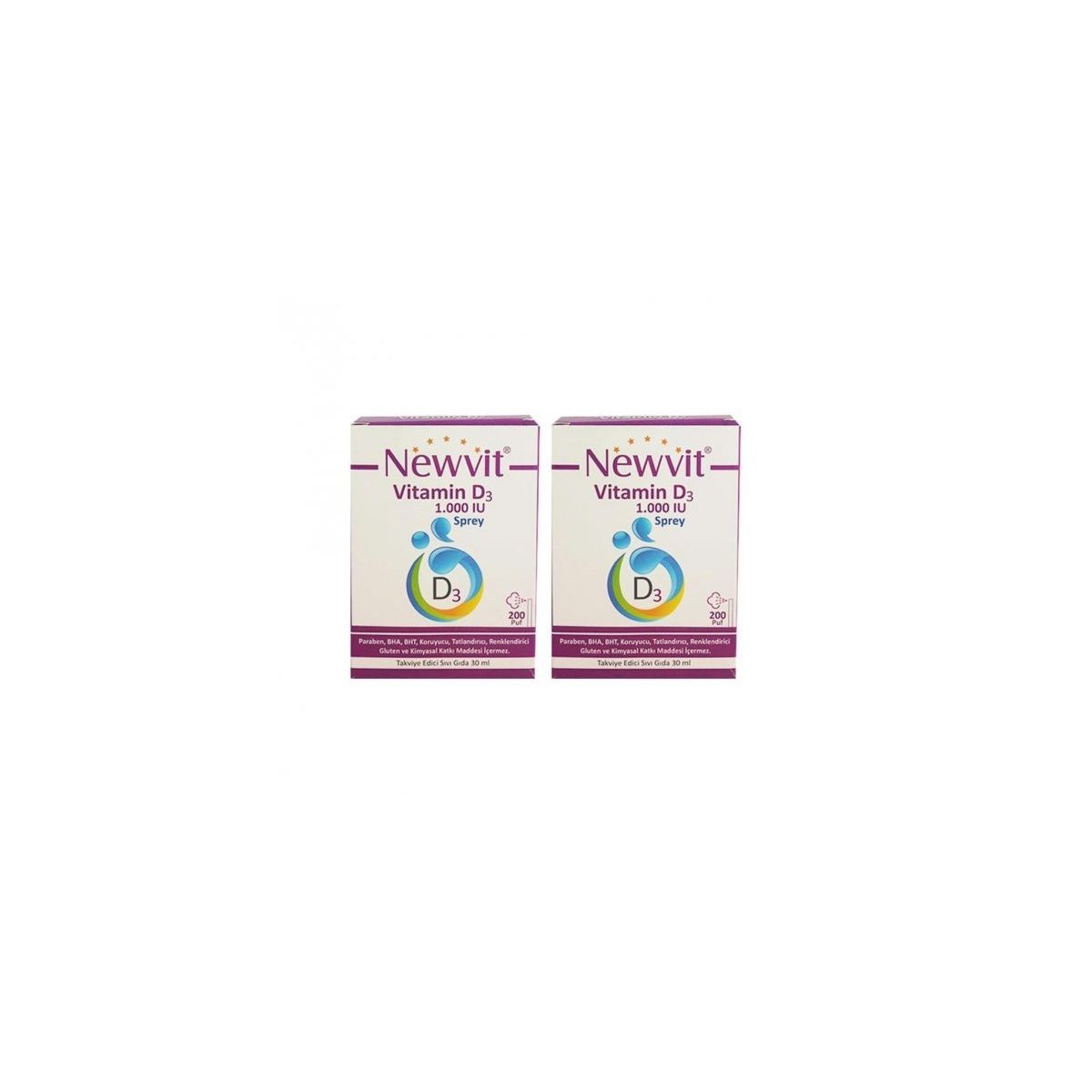 Newvit Vitamin D3 1000 IU 2x30 ml Sprey Fiyatları