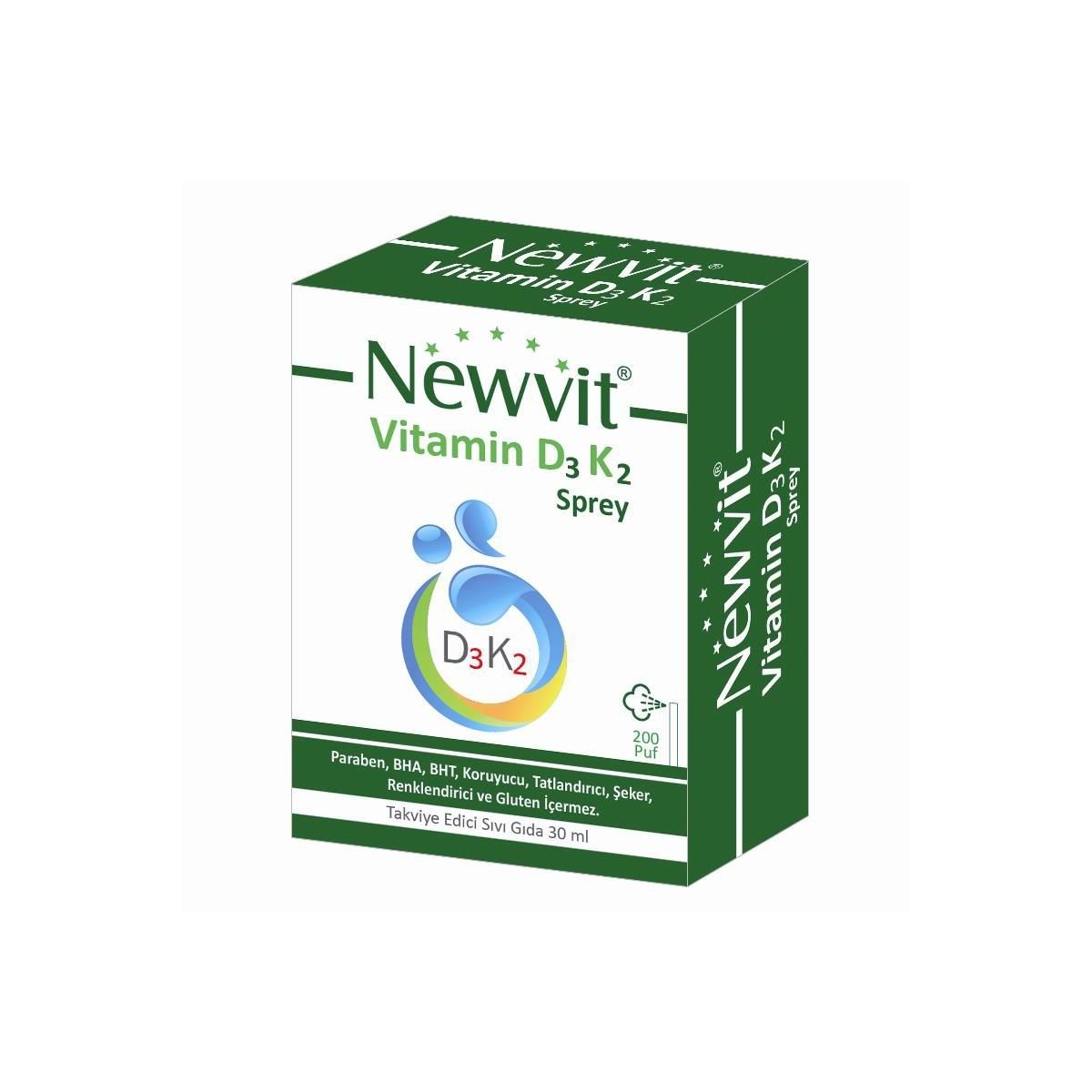 Newvit Vitamin D3 K2 30 ml Sprey Fiyatları