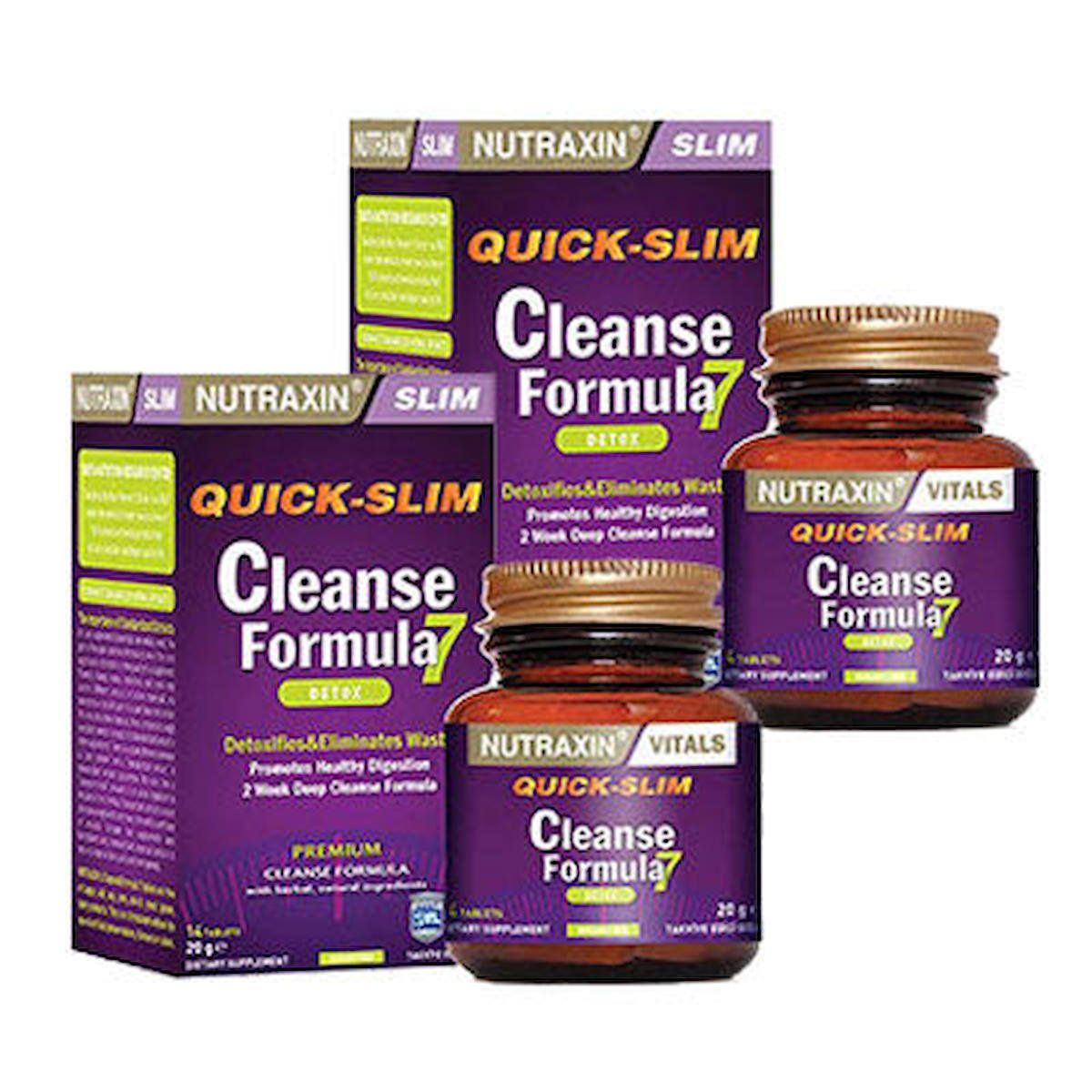 Nutraxin Quick Slim Cleanse Formula 7 Detox 2x14 Tablet Fiyatları