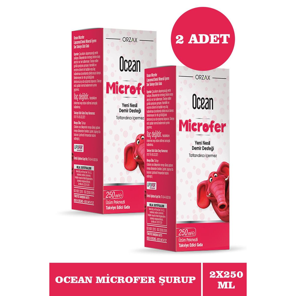 Ocean Microfer 2x250 ml Şurup Fiyatları