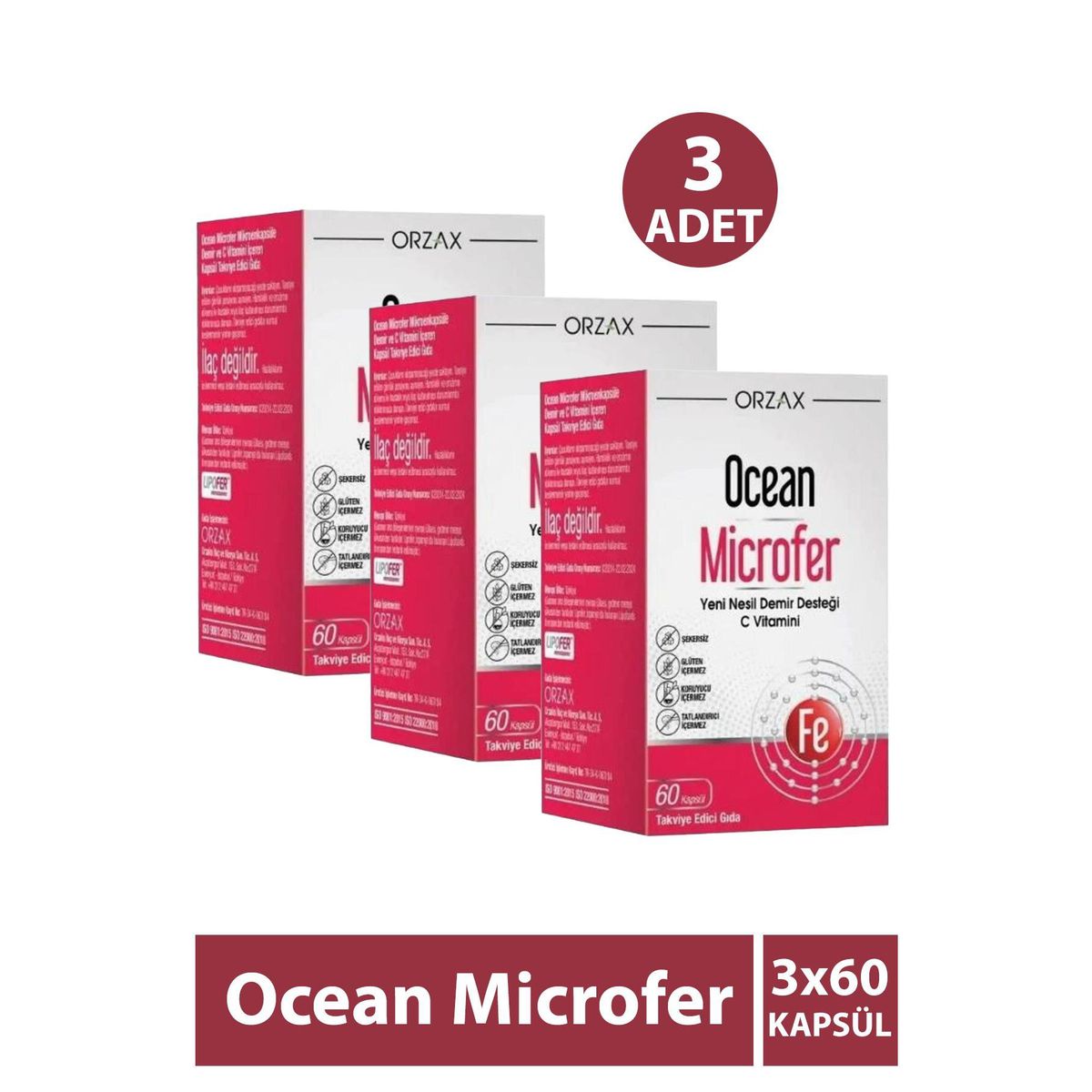 Ocean Microfer 3x60 Kapsül Fiyatları