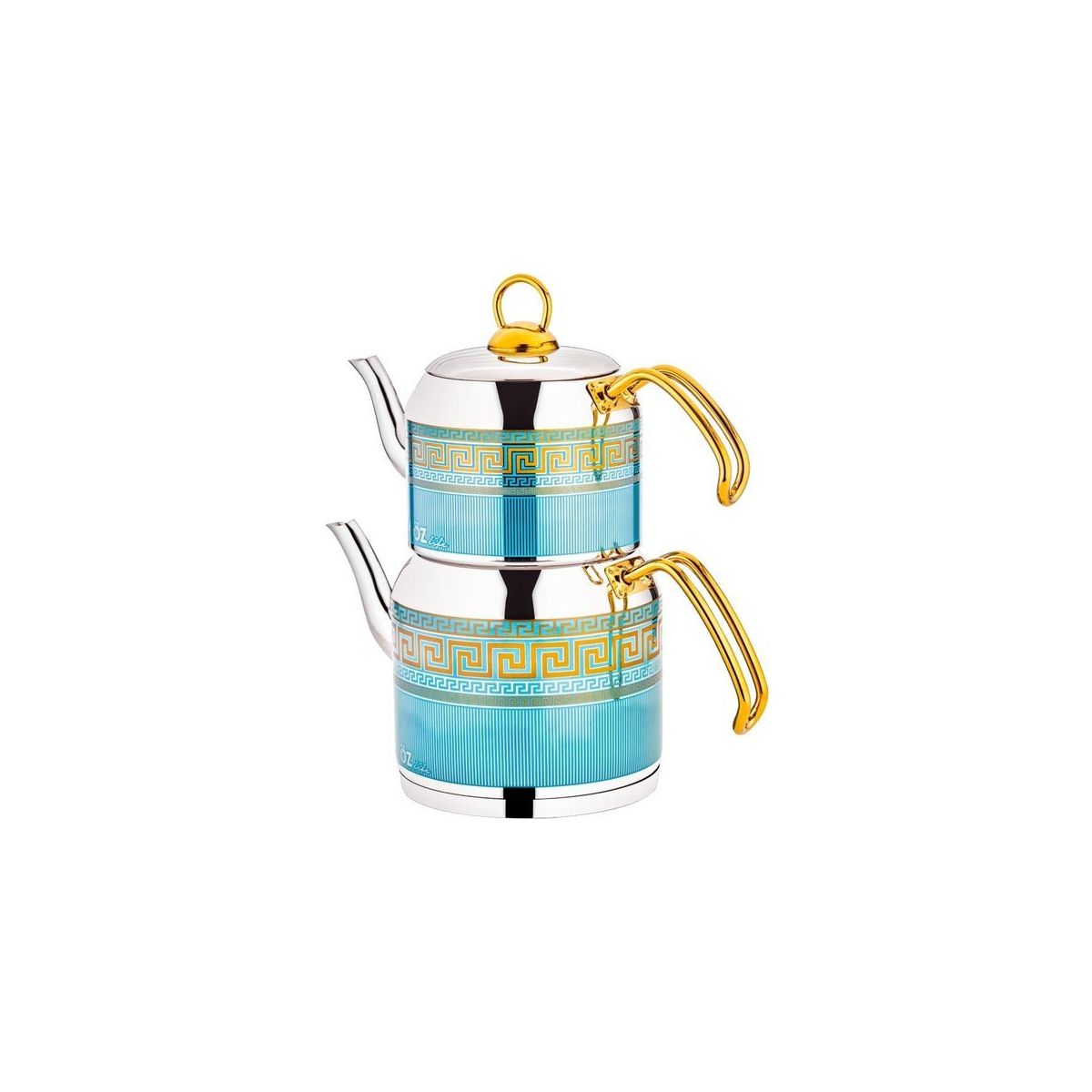 Özlife 151-T Ceylin Gold Turkuaz Mini Boy Çaydanlık Fiyatları