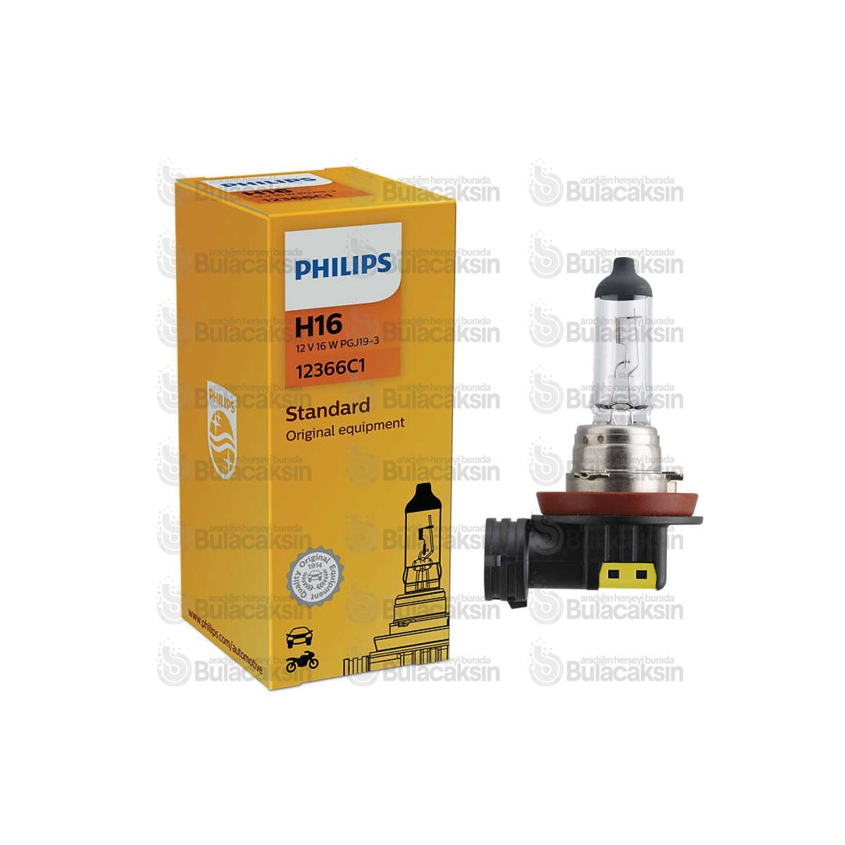 Philips H16 12V 19W 12366c1 Far Ampülü Fiyatları